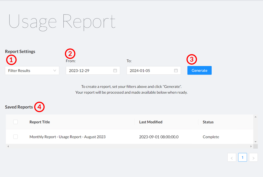 Usage Report - Signority